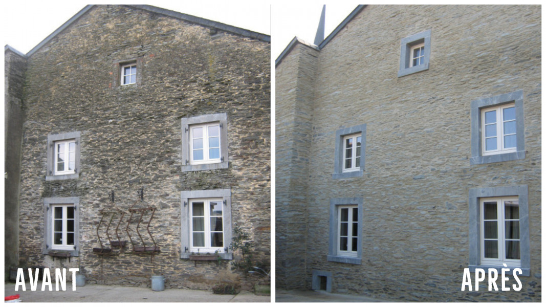 Nettoyage Facade Avant Apres
